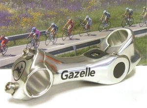 Gazelle adjustable polished Ahead stem ,Trans-X – Defietsenmaker