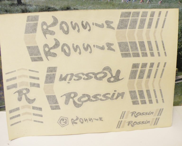 Sheet Rossin decals from the early 80’s – Defietsenmaker